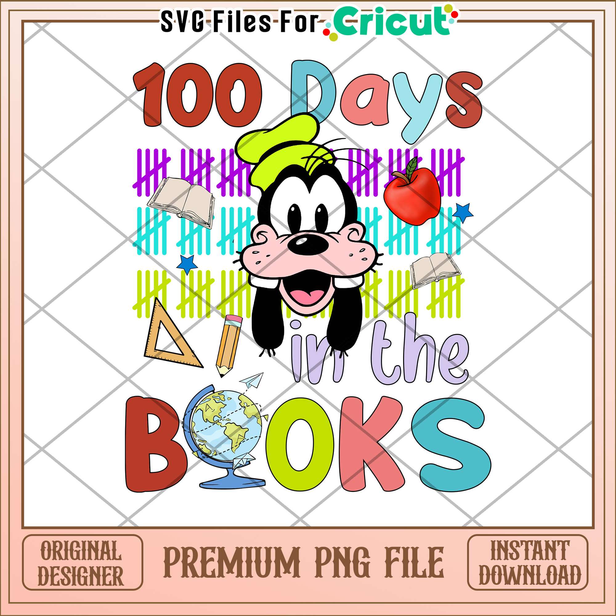 100 days in the book png, goofy dog png, disney school png – svg files ...