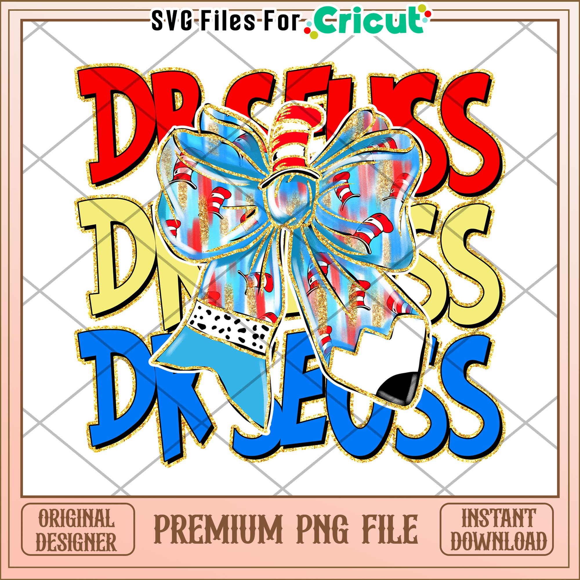 Celebrate Dr Seuss with Colorful Cat in the Hat PNG Art – svg files for ...