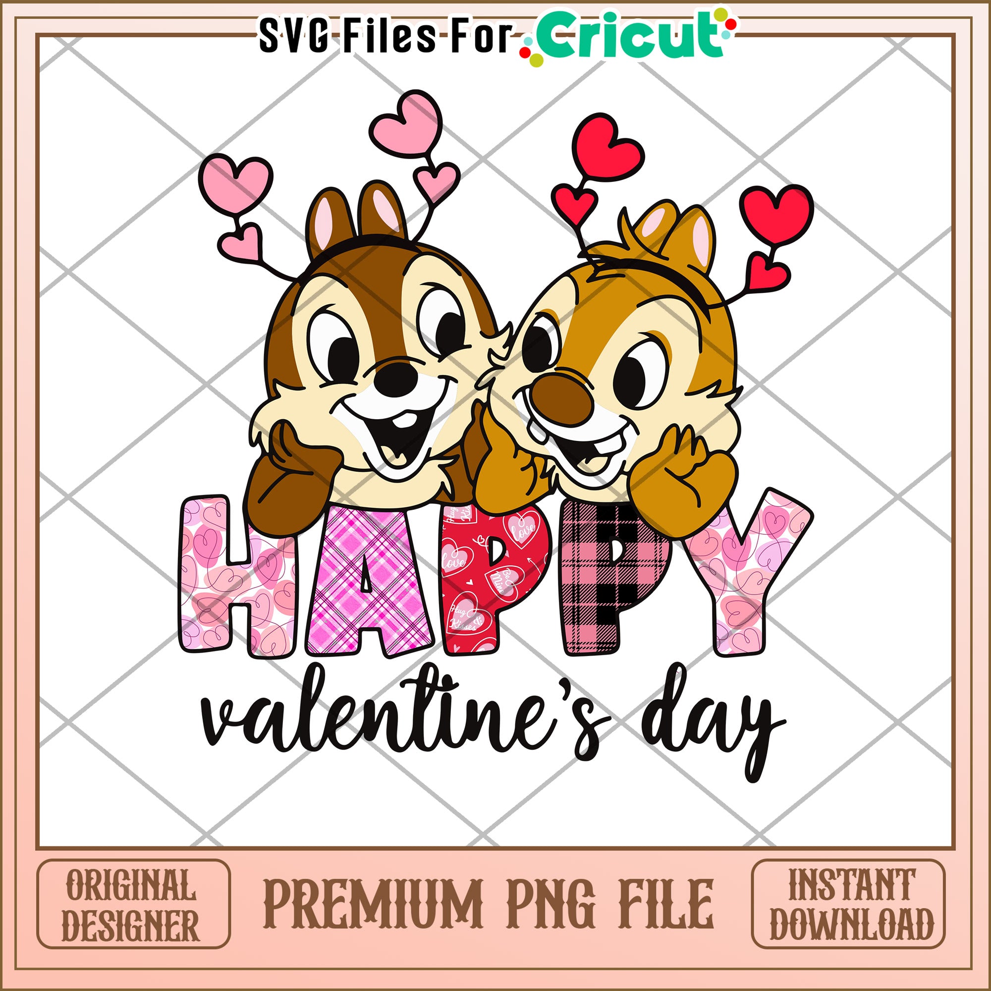 Chipmunk Valentines PNG Cricut Design – svg files for cricut
