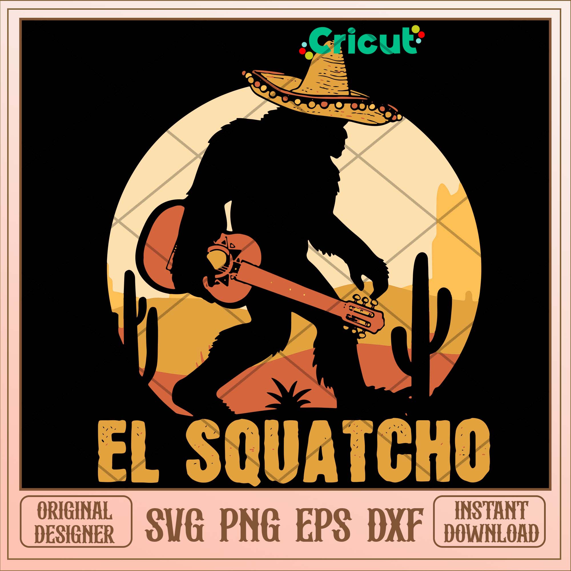 El Squatcho Big Foot Svg – svg files for cricut