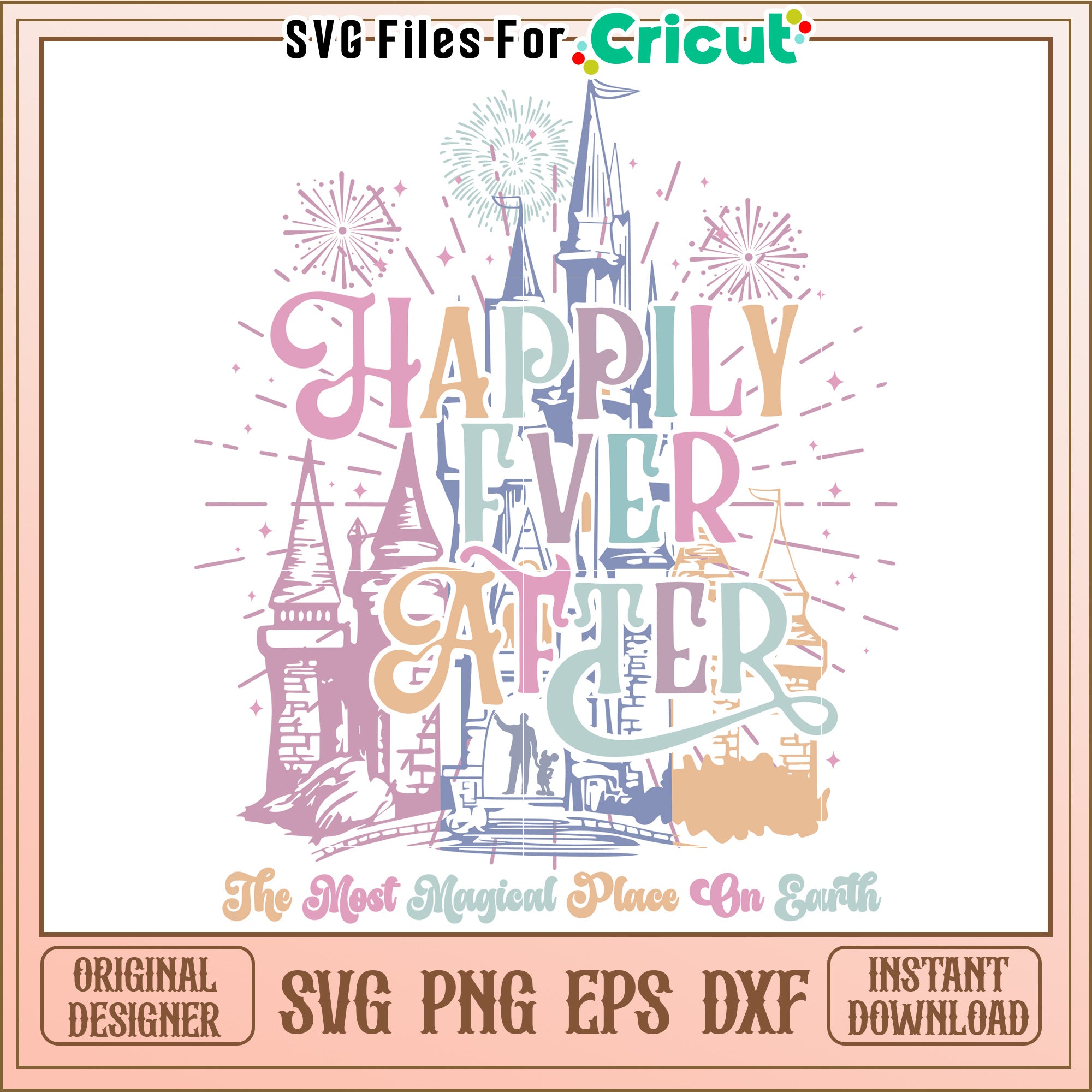 Happily Ever After Disney Castle SVG – svg files for cricut
