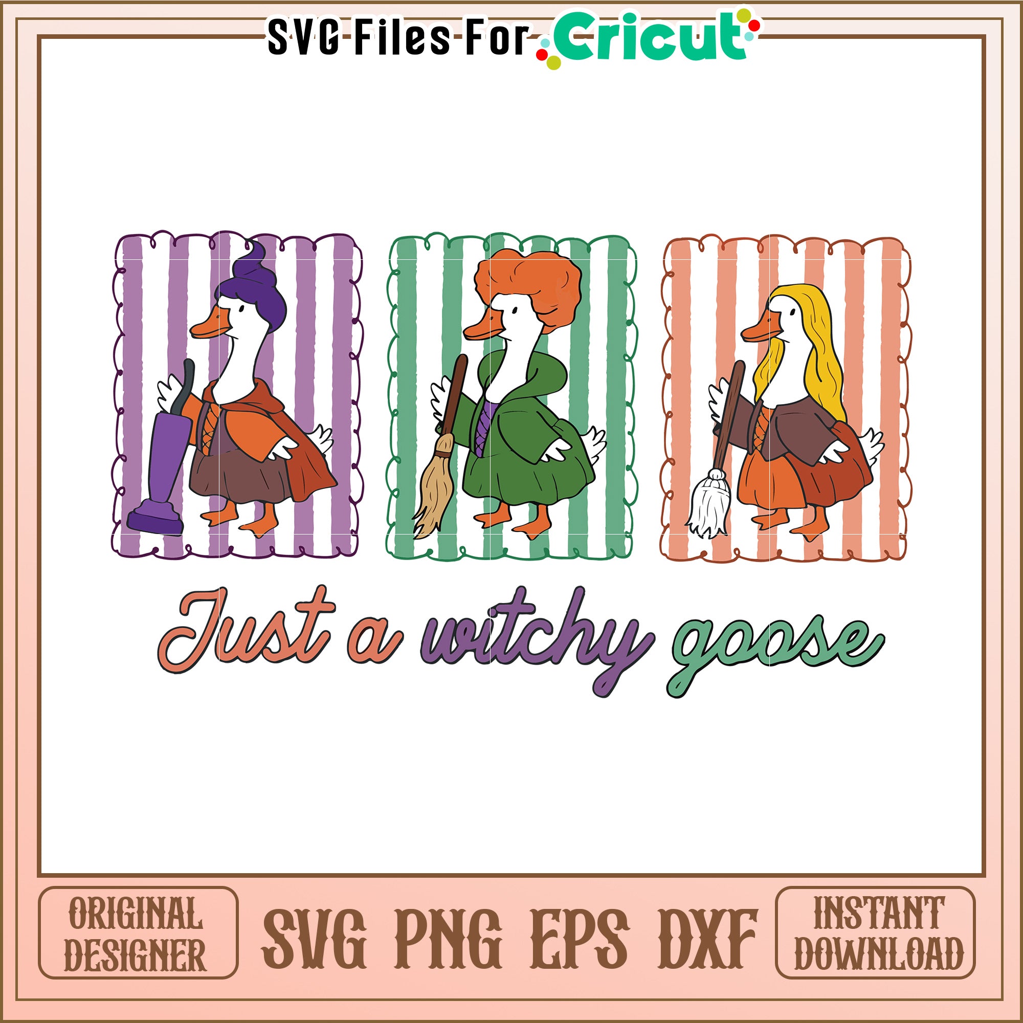 Just a spooky goose svg, cartoons characters svg, halloween costumes s ...