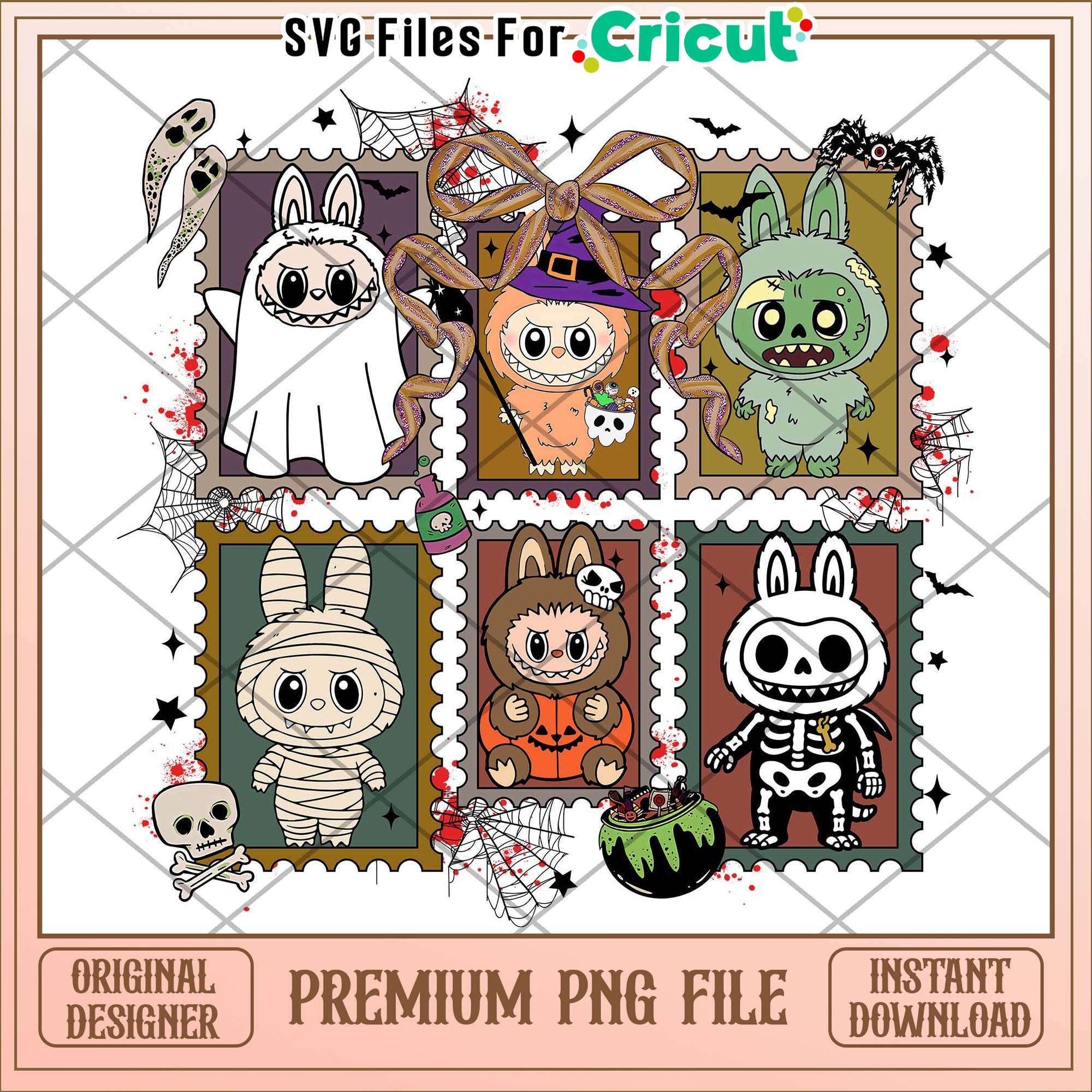 Labubu halloween costumes png, spooky halloween png, halloween season ...