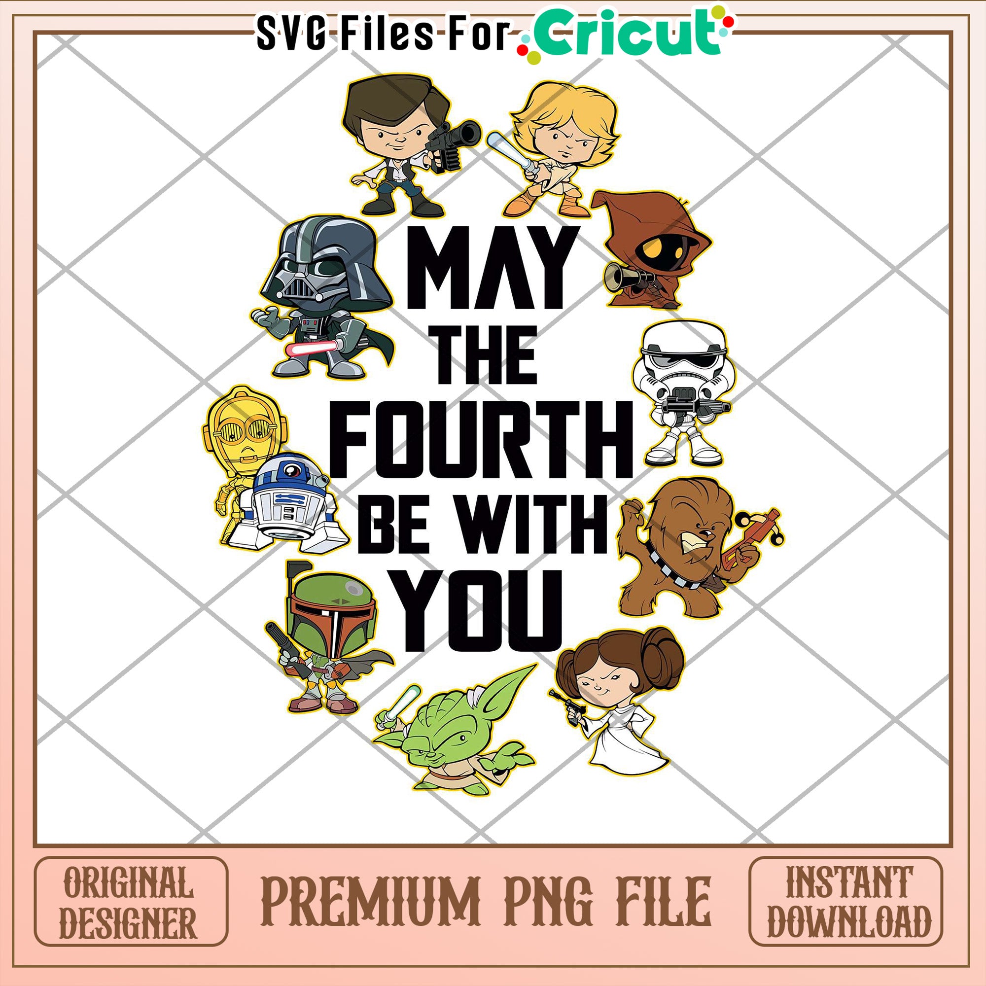 May the Fourth Star Wars PNG – svg files for cricut