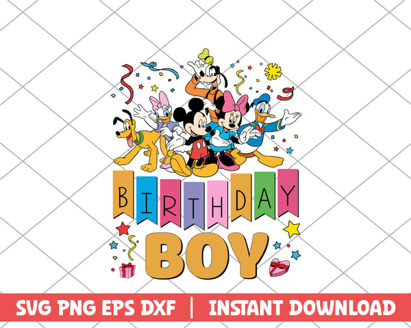 Mickey and friends birthday boy disney svg – svg files for cricut