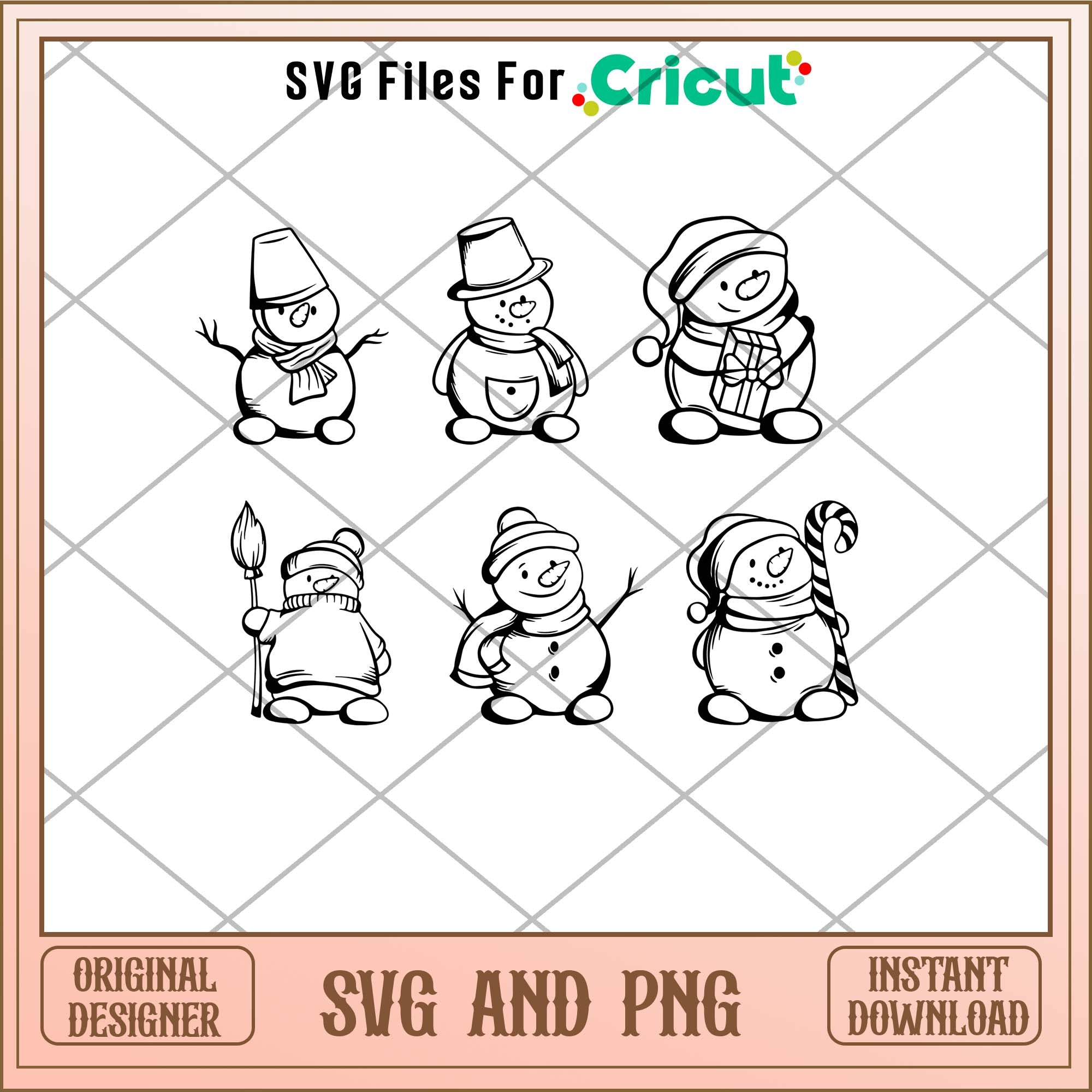 Christmas cute Snowman svg bundle, Christmas day svg - Svgfileforcricu ...