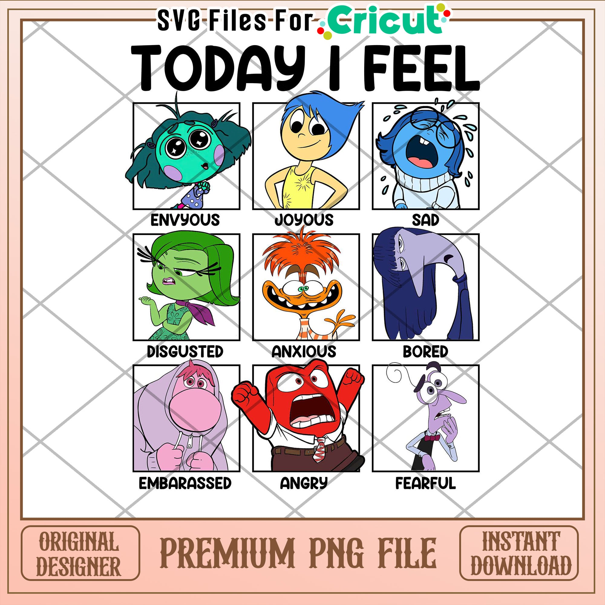 Today I Feel Emotions Graphic PNG for Cricut Crafting Projects – svg ...