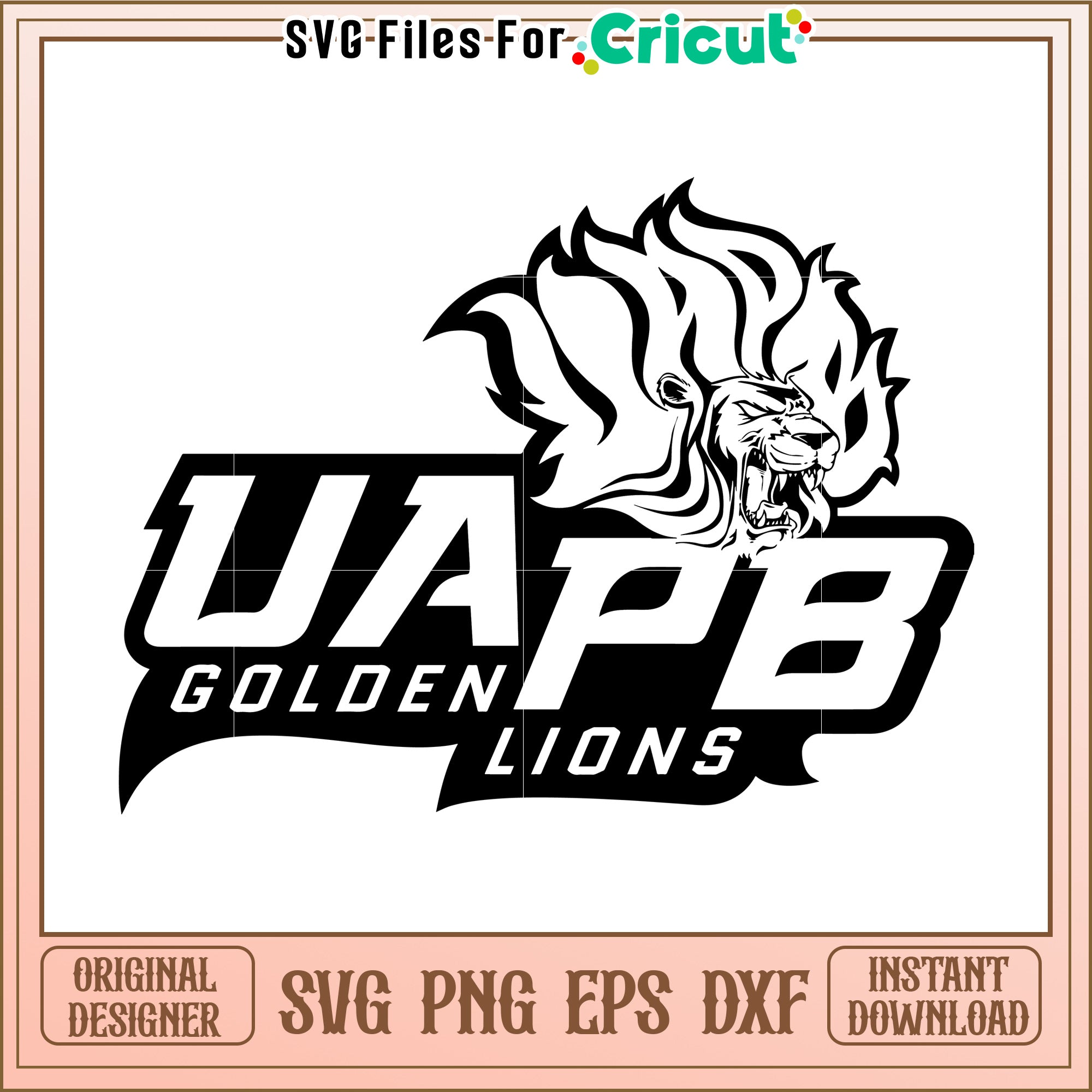 UAPB Golden Lions SVG File for Cricut, Create Unique Designs Easily To – svg files for cricut