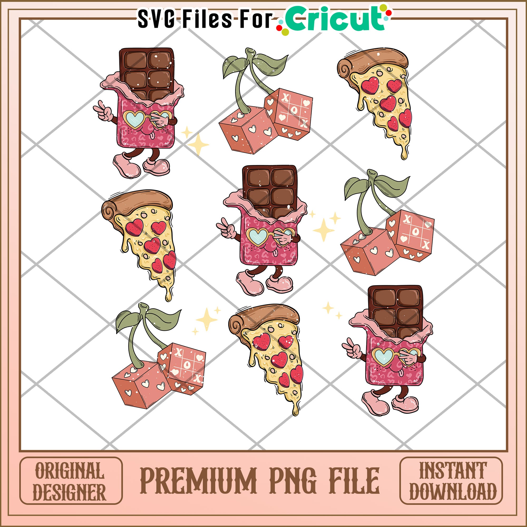 Valentines Day PNG Clipart Chocolate, Pizza – svg files for cricut
