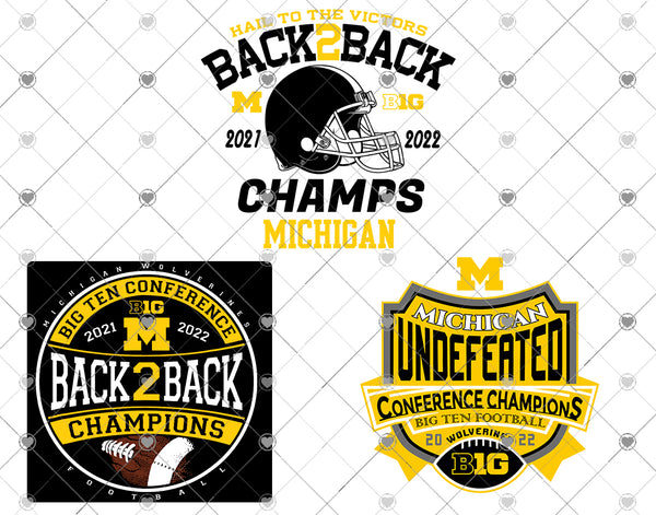 Michigan Wolverines Big Ten Champs 2022 svg bundle for cricut – svg ...