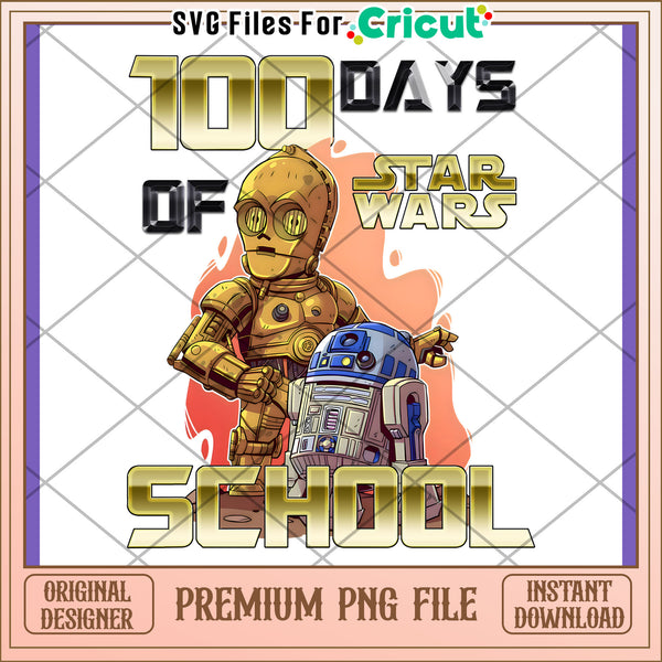 100 Days of School Star Wars PNG Design Download – svg files for cricut