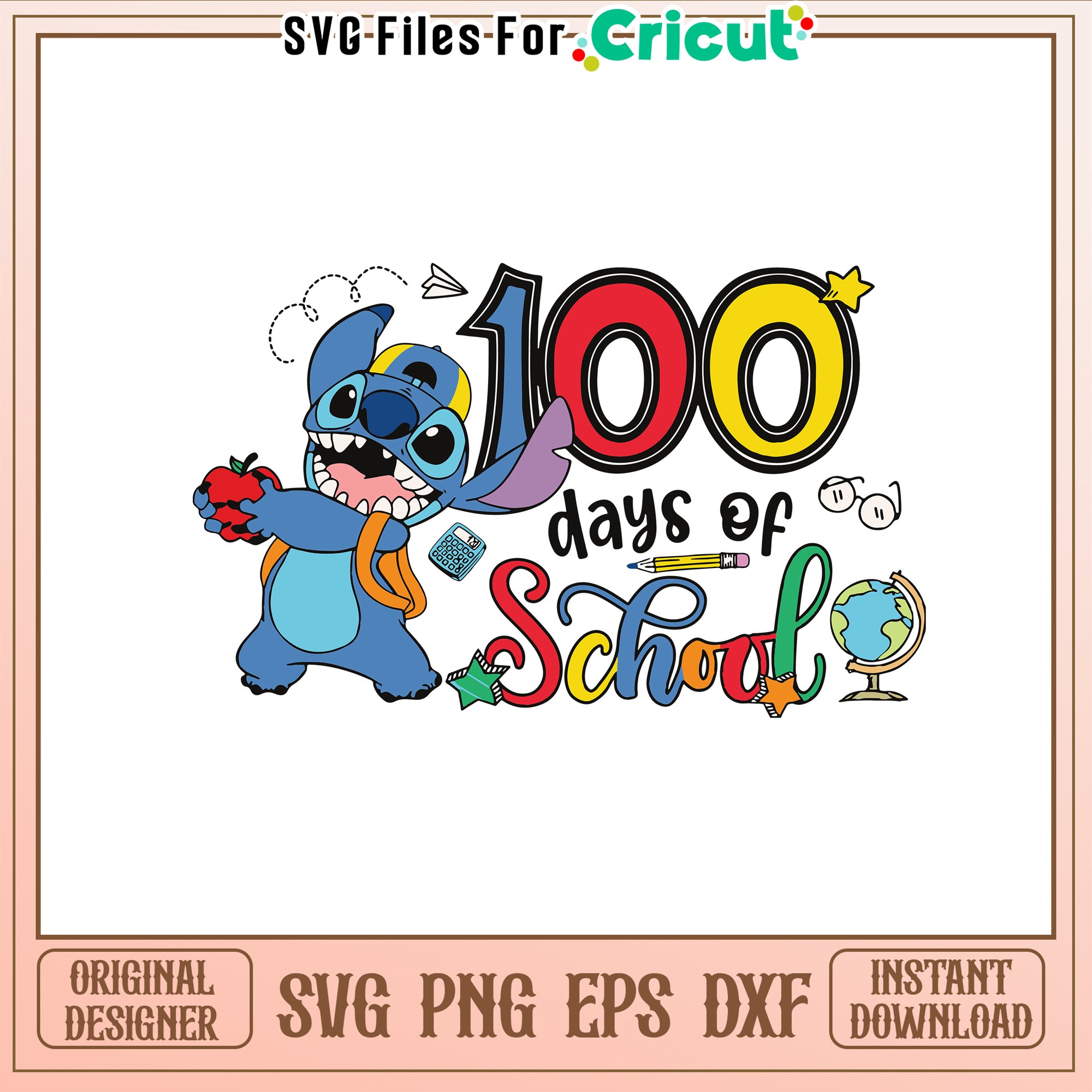 100th days of school svg, stitch test subject svg, school svg – svg ...