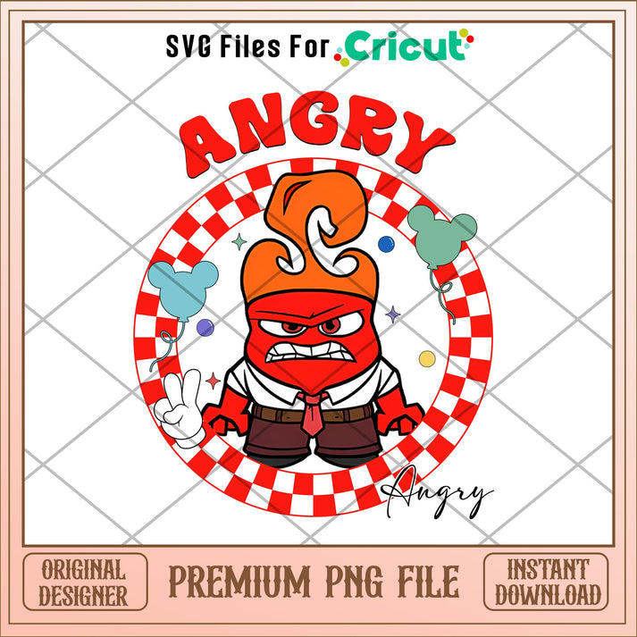 Emotions Angry Inside out 2 png – svg files for cricut