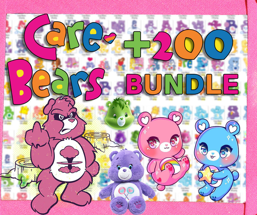Care Bears cartoon png bundle – svg files for cricut