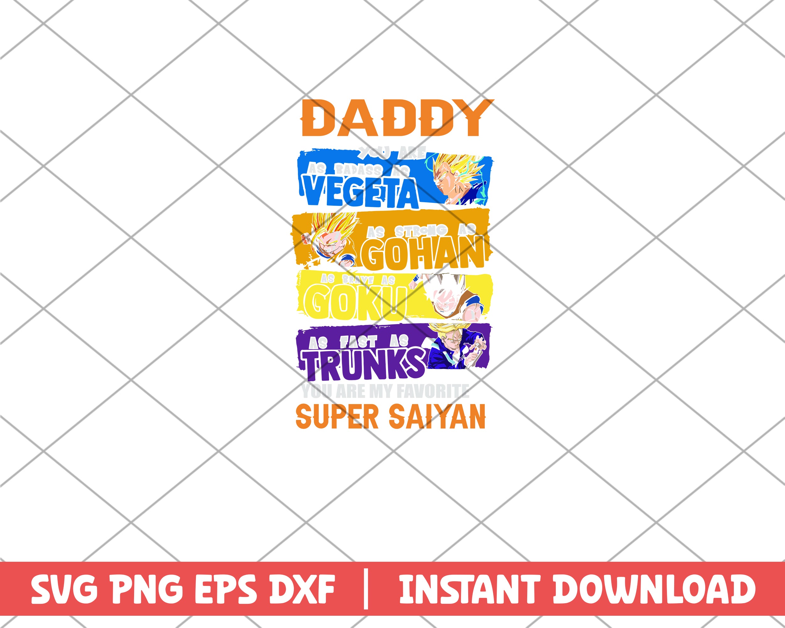 Daddy Dragonball Daddy Posters svg – svg files for cricut