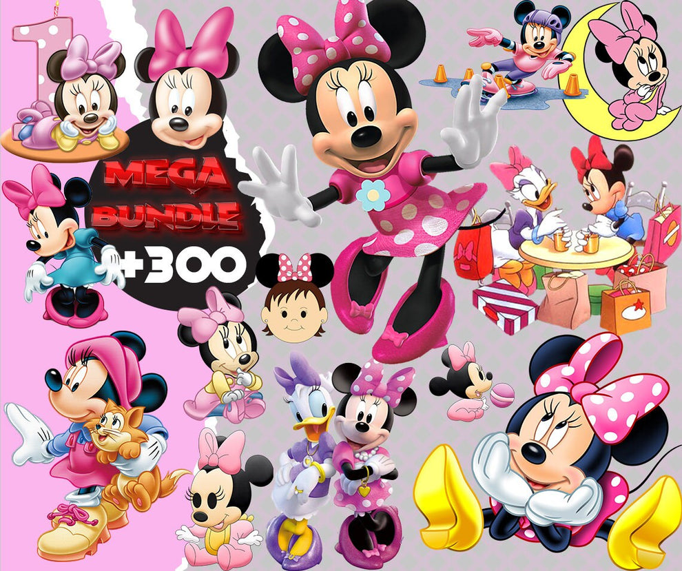 Disney minnie mouse pink SVG Bundle – svg files for cricut