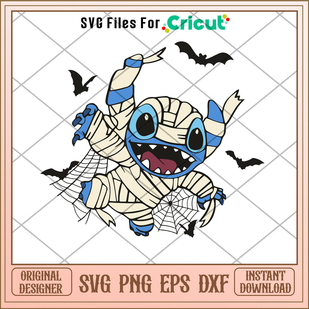 Stitch disney mummy halloween svg – svg files for cricut
