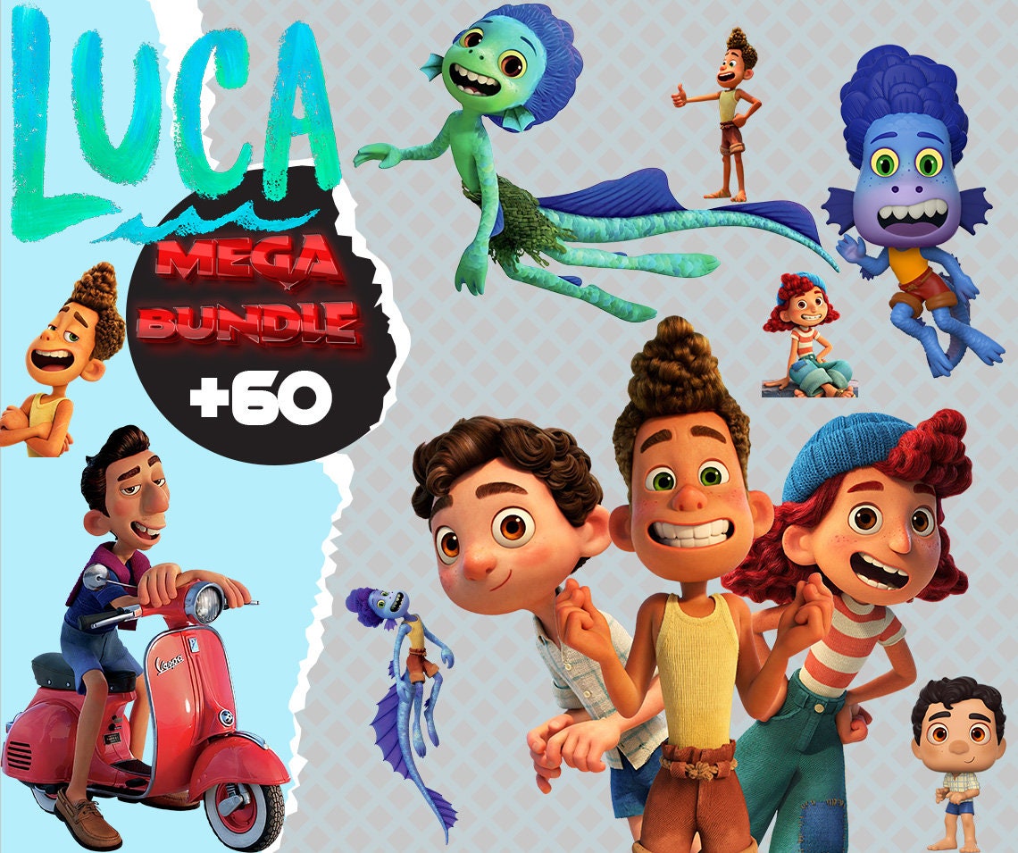 Disney Luca Clipart PNG Bundle – svg files for cricut