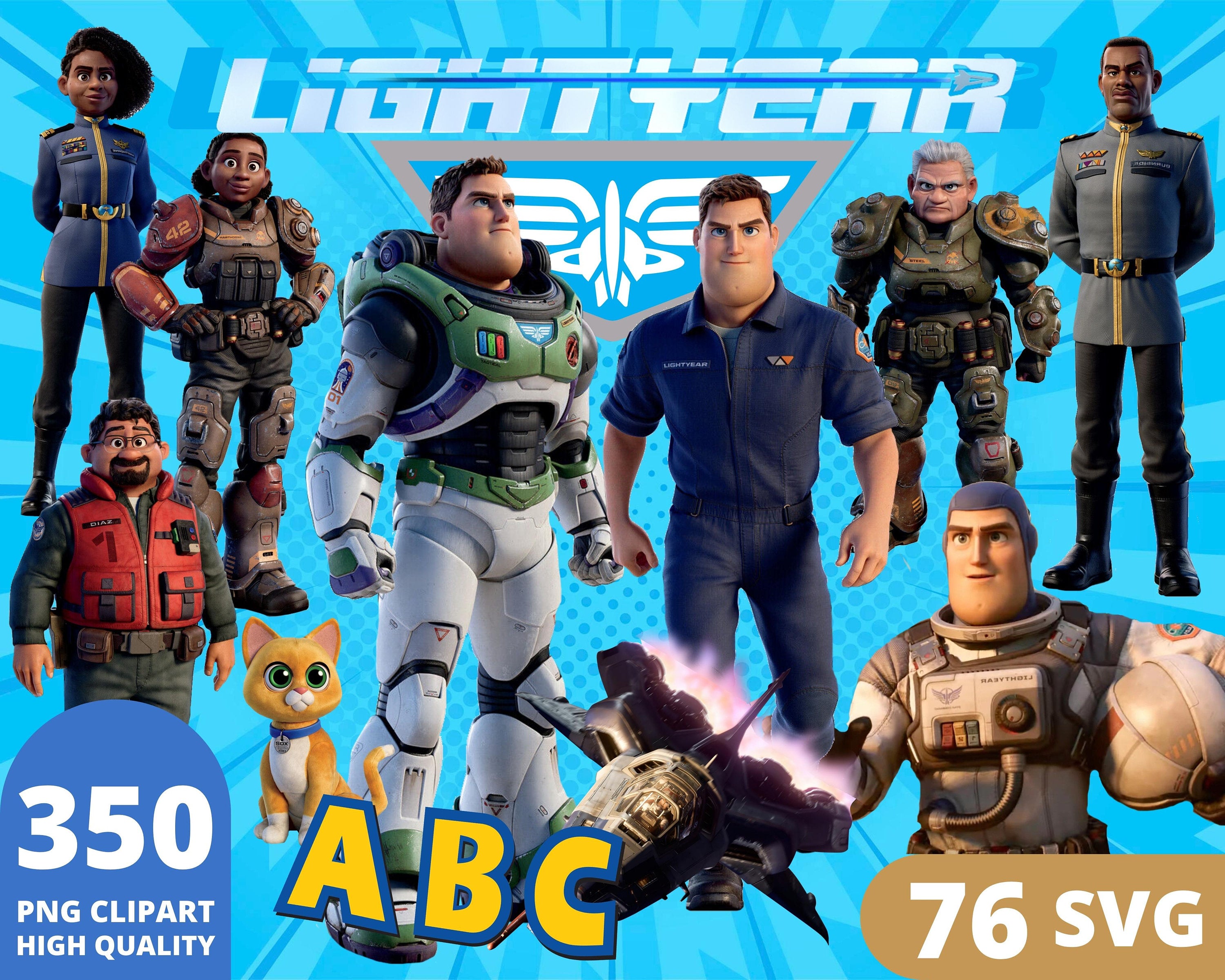 Lightyear Clipart SVG, PNG bundle – svg files for cricut