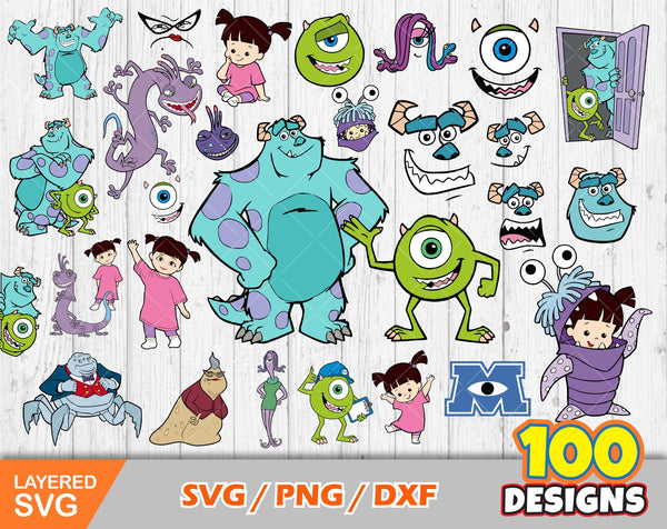 Monsters Inc clipart SVG Bundle – svg files for cricut