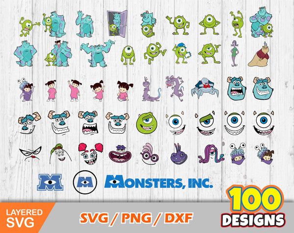 Monsters Inc clipart SVG Bundle – svg files for cricut