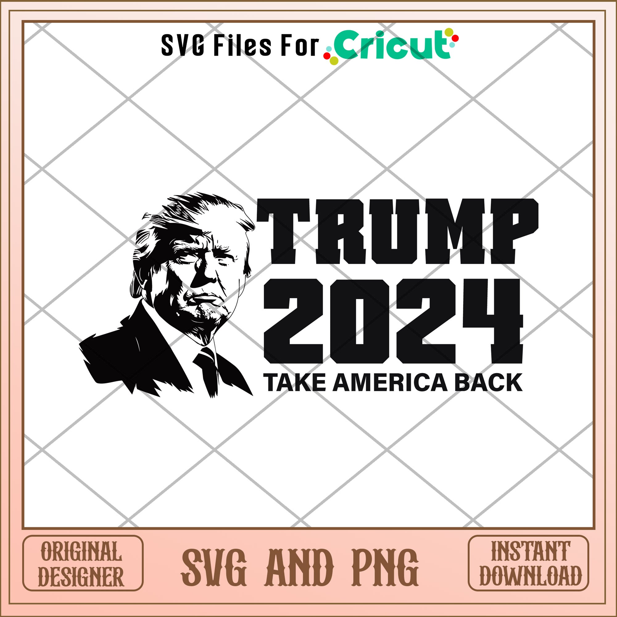 Trump take america back design SVG – svg files for cricut