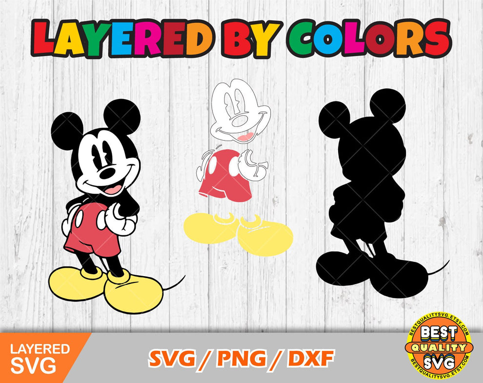 Classic Mickey and friends clipart set SVG Bundle – svg files for cricut