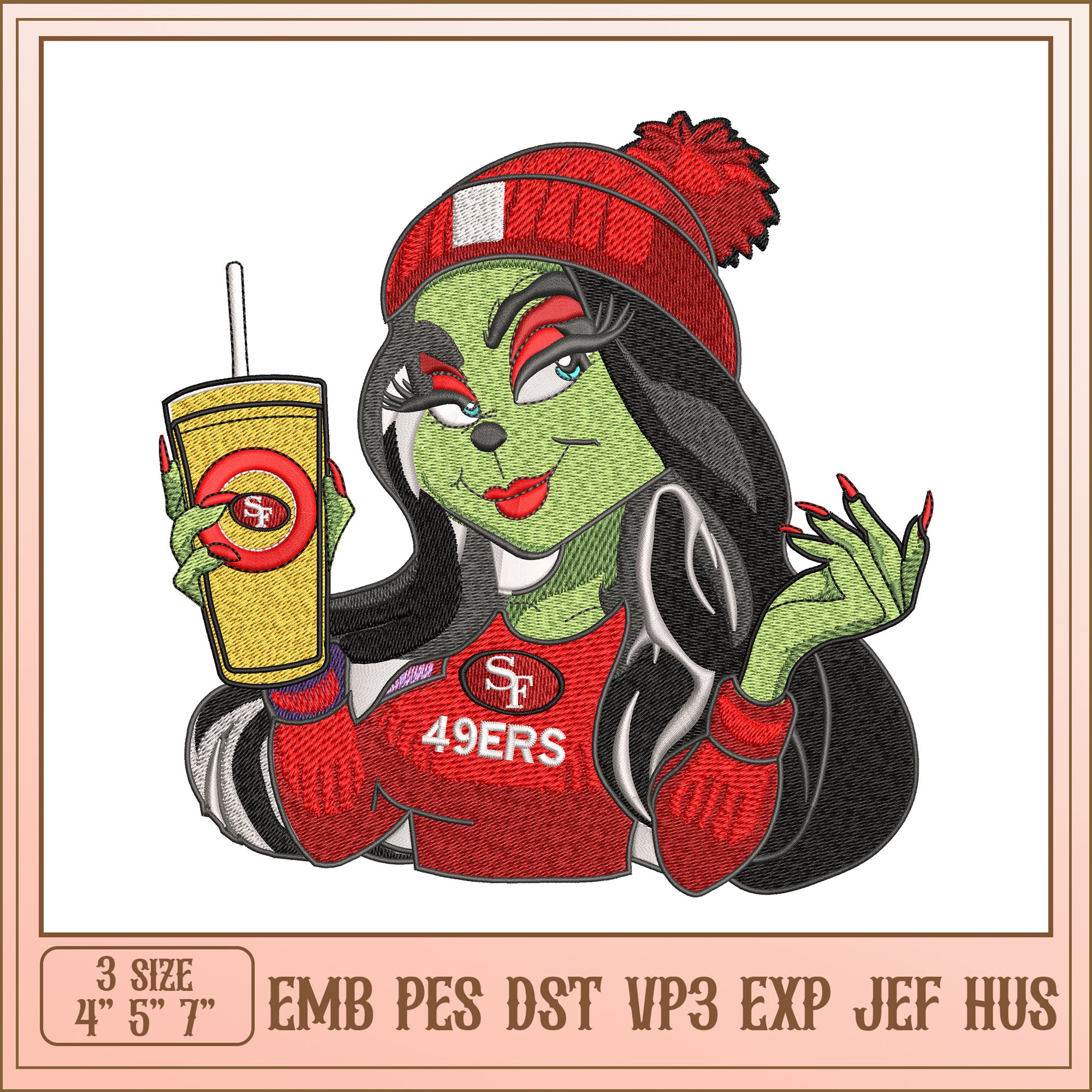 49ers Girl Embroidery Design – svg files for cricut
