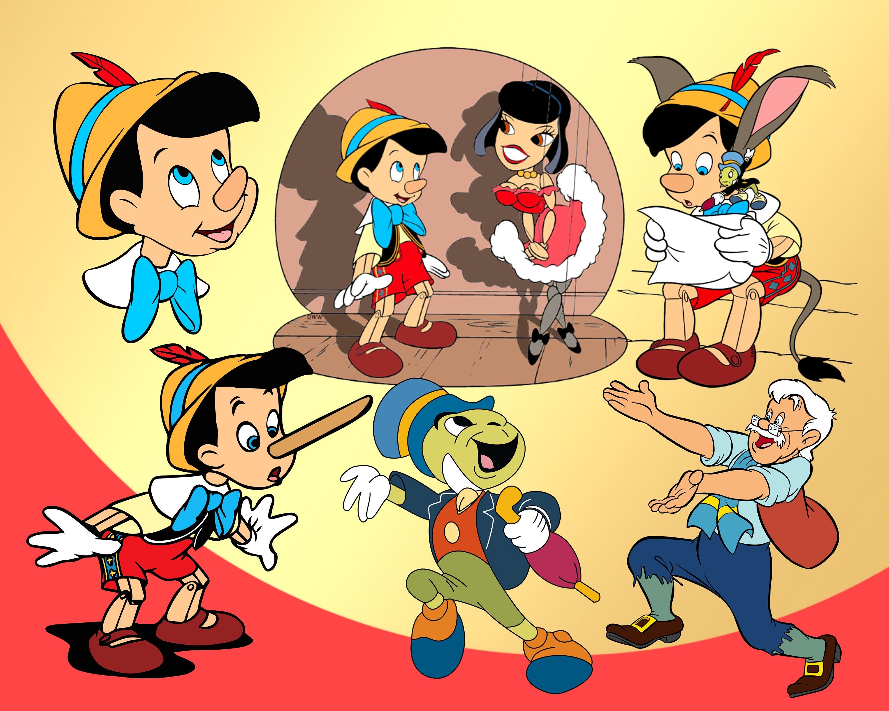 Pinocchio Clipart SVG, PNG bundle – svg files for cricut