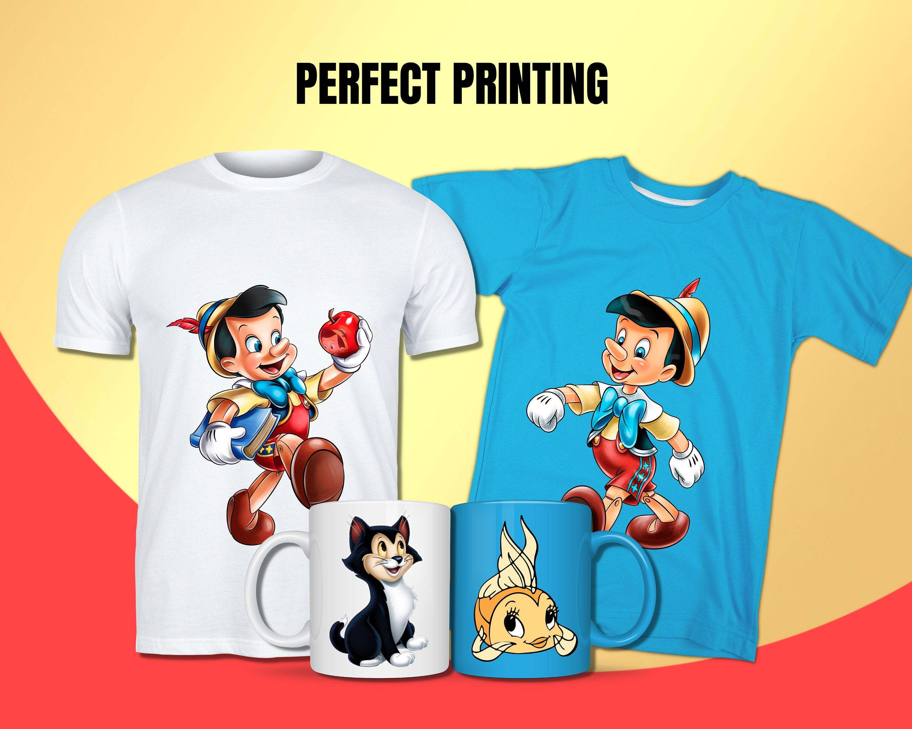 Pinocchio Clipart SVG, PNG bundle – svg files for cricut