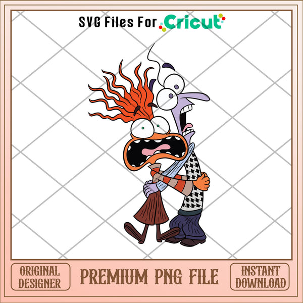 Anxiety and Fear disney Inside out 2 png – svg files for cricut