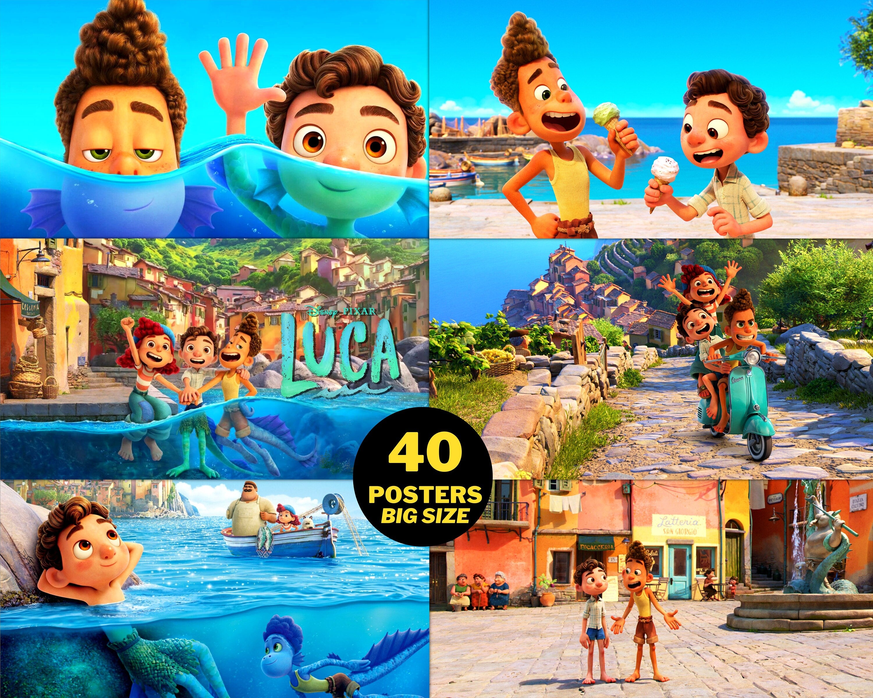 Luca Disney Clipart PNG bundle – svg files for cricut