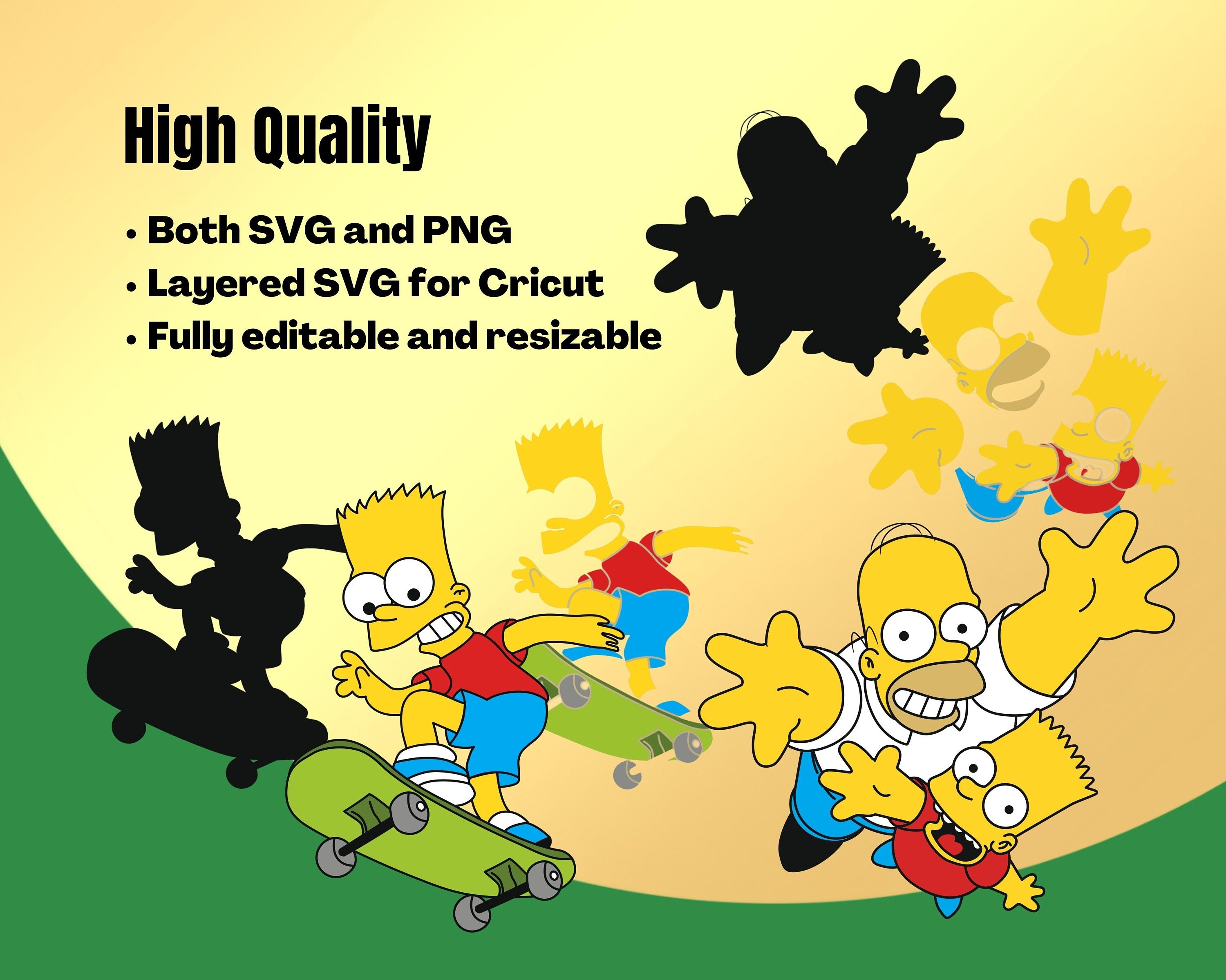 The Simpsons SVG, PNG Bundle – svg files for cricut
