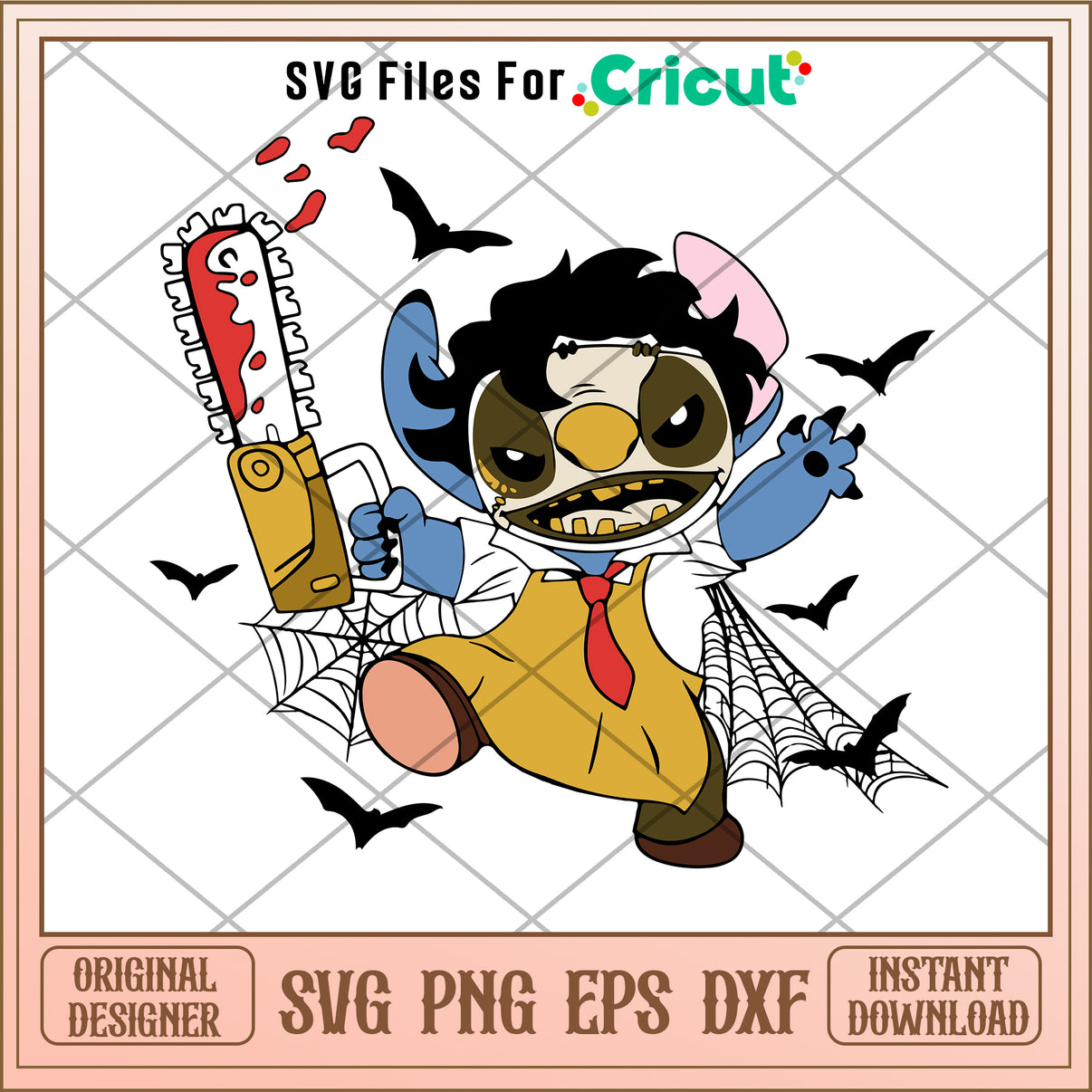 Stitch x Leatherface halloween svg – svg files for cricut