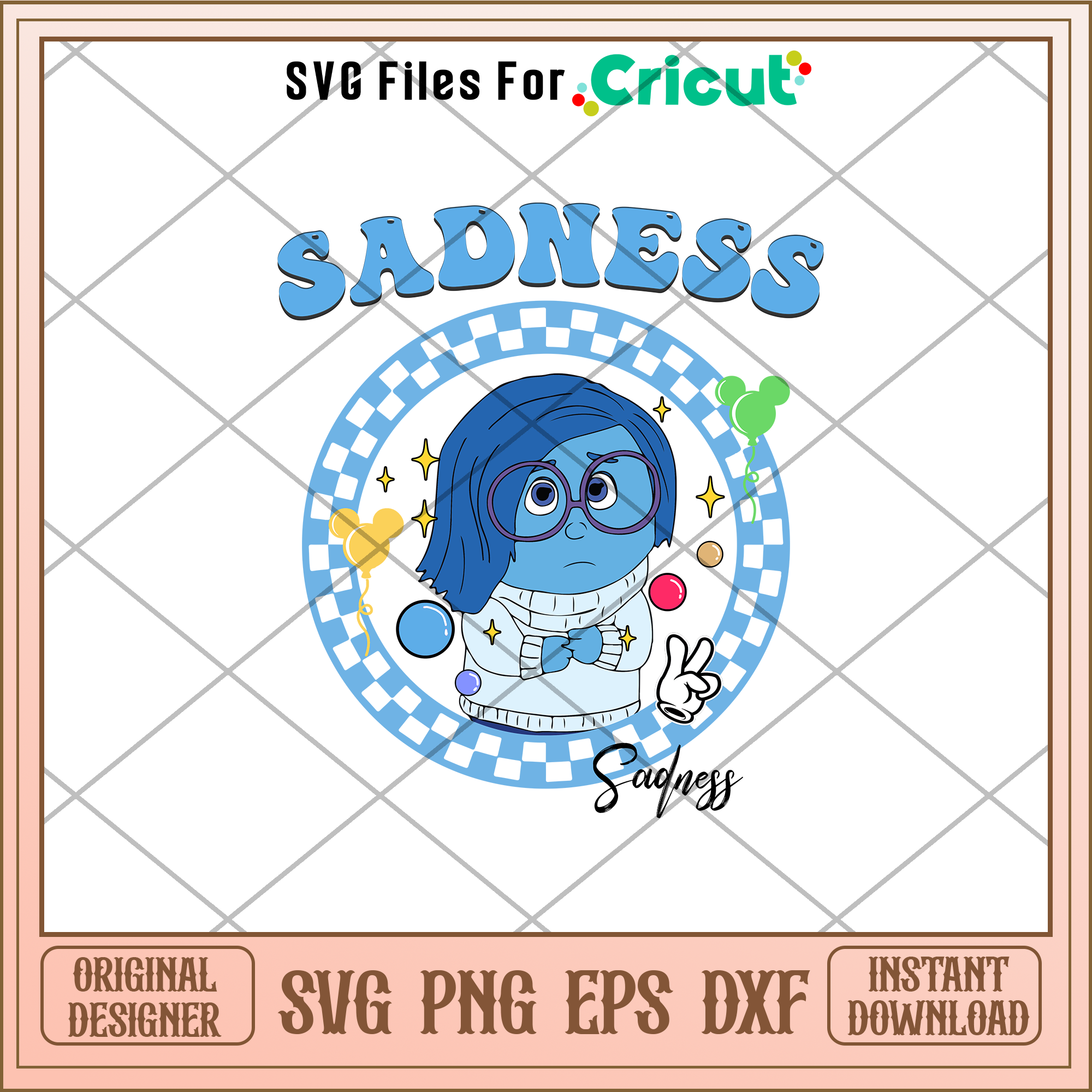 Sadness Inside out 2 svg – svg files for cricut
