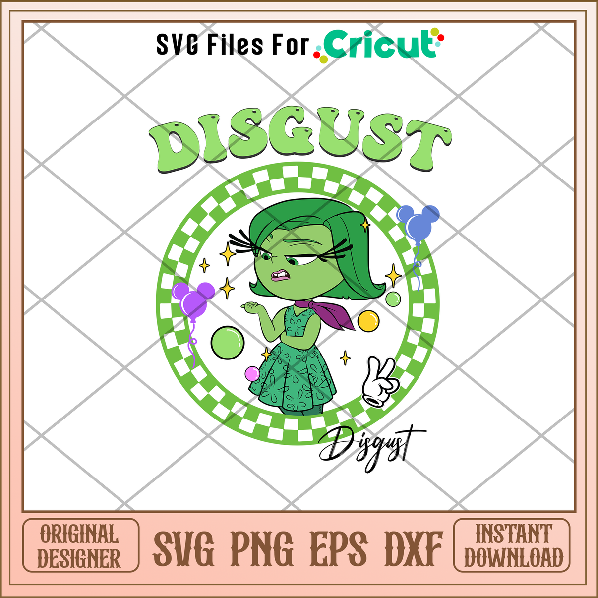 Disgust Inside out 2 svg – svg files for cricut