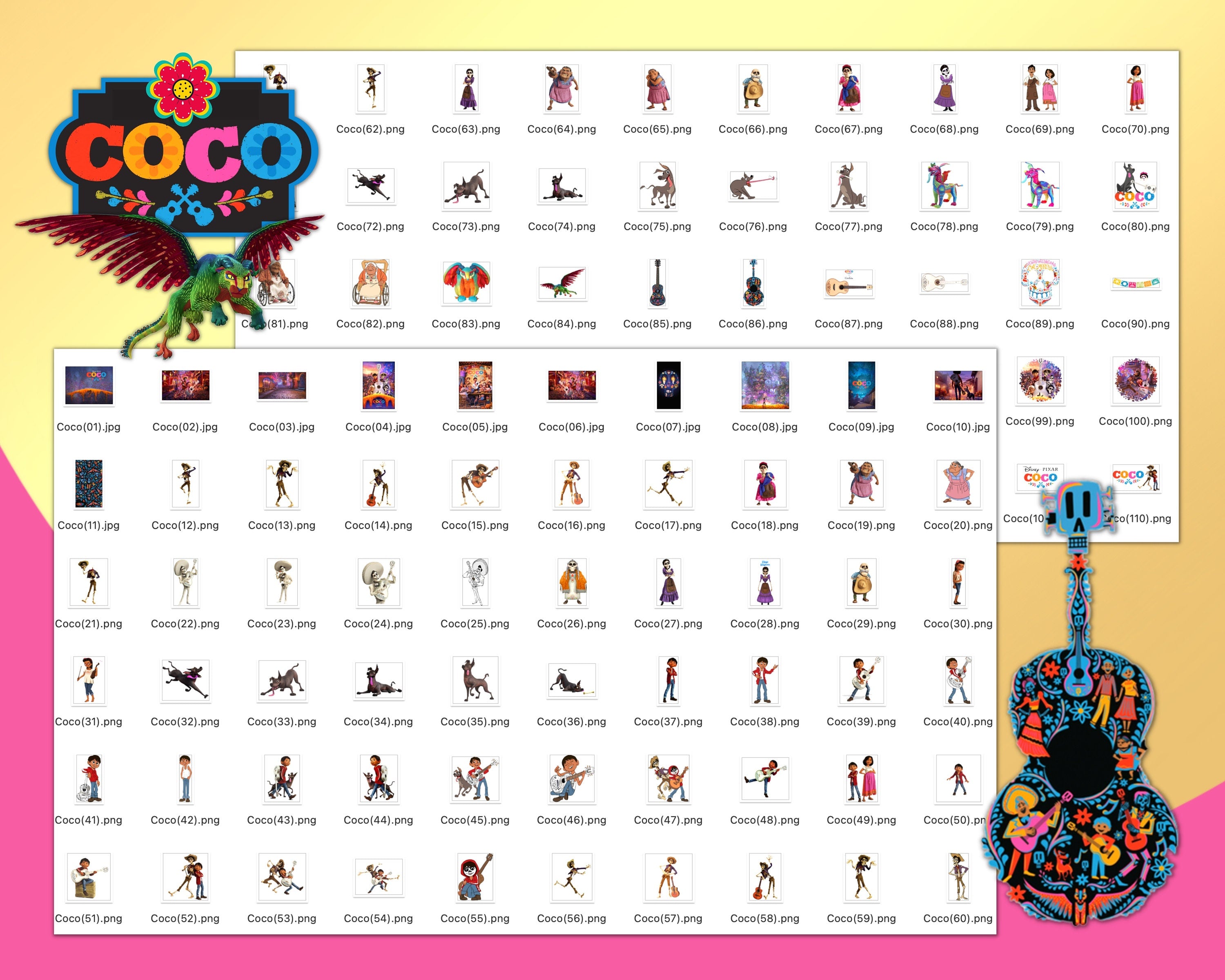 Coco Clipart PNG – svg files for cricut