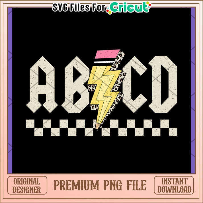 ABC Pencil PNG Design Download – svg files for cricut