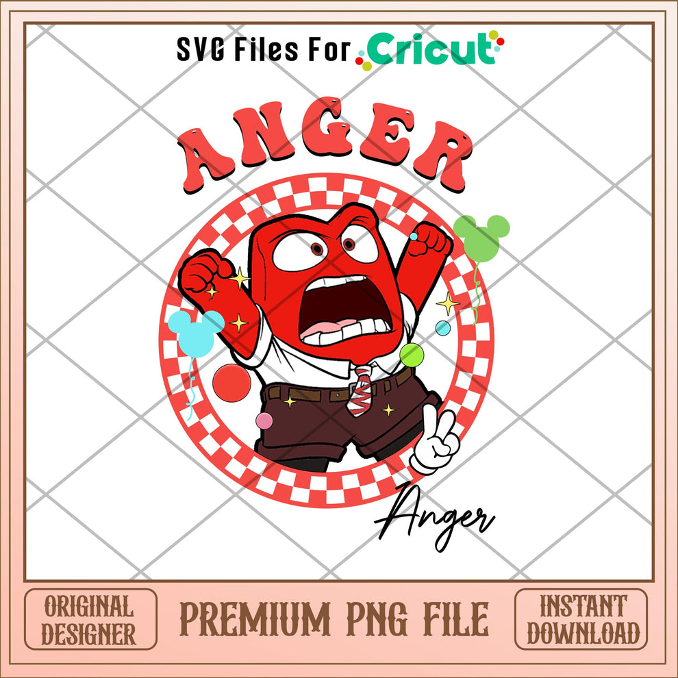 Anger Inside out 2 png – svg files for cricut
