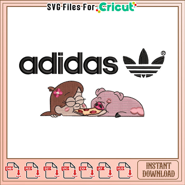 Adidas Logo Embroidery Design Instant Download – svg files for cricut