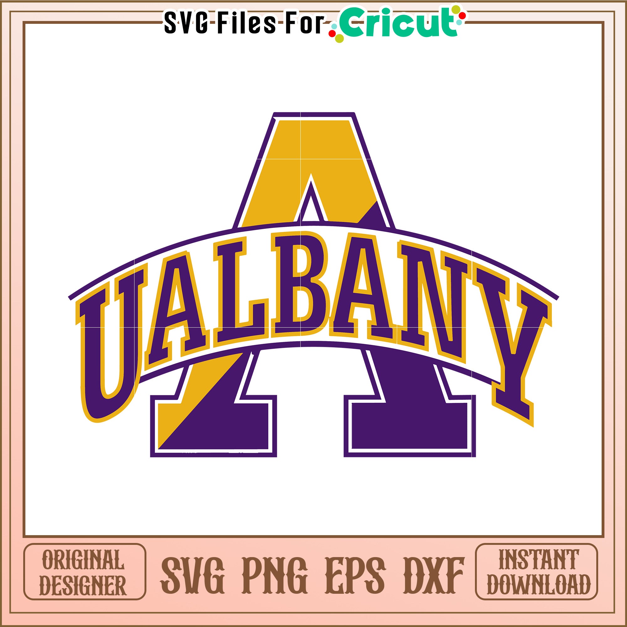 Albany University SVG Design for Cricut, Perfect for Custom Projects ...