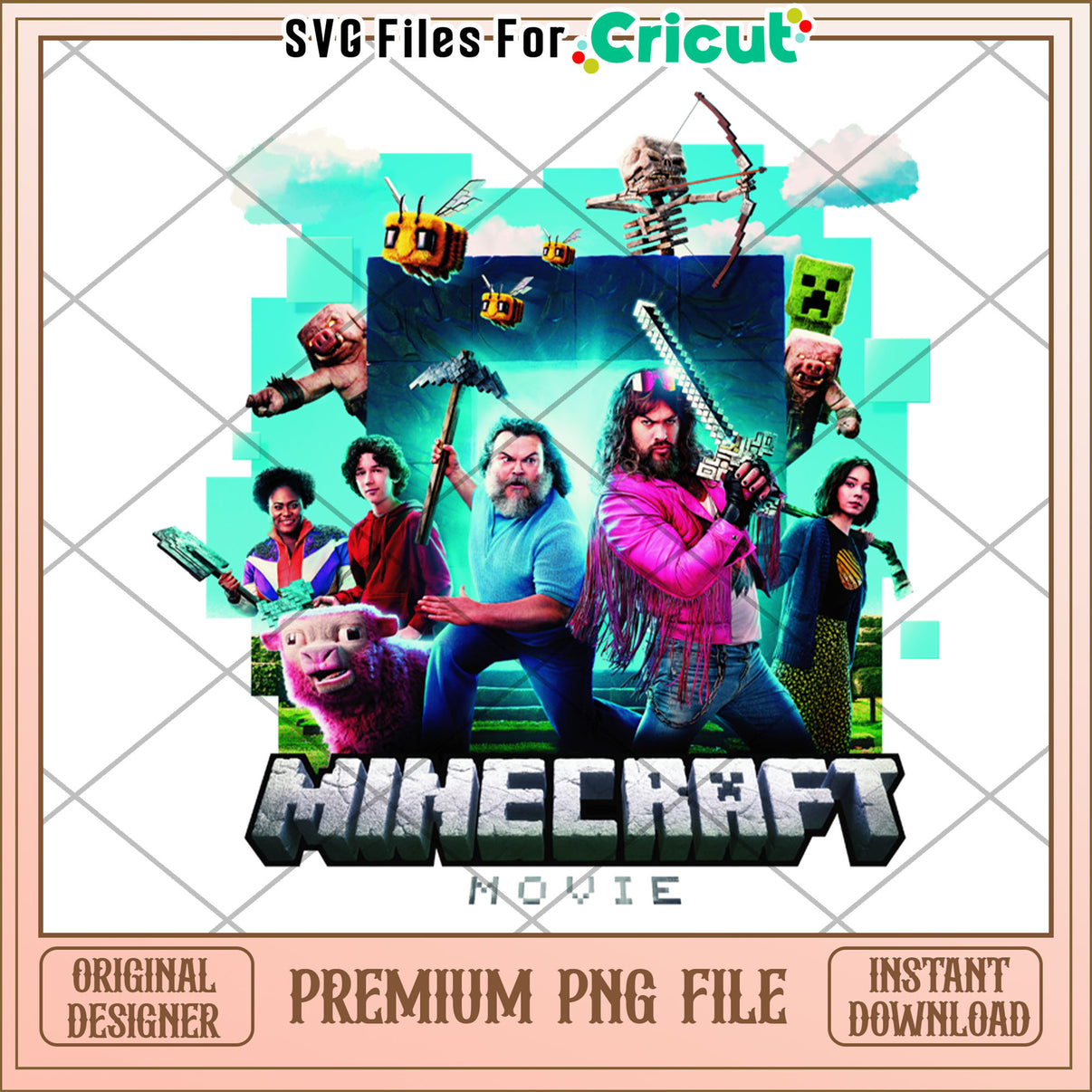 A minecraft movie poster png, a minecraft movie png, minecraft game pn ...
