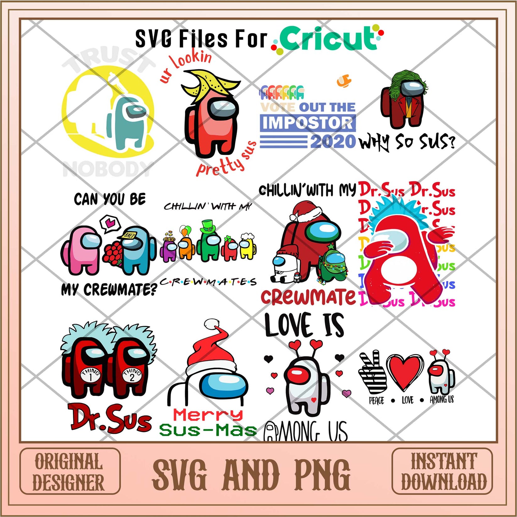 Among us Christmas svg bundle, Among us Game svg bundle - Svgfileforcr ...