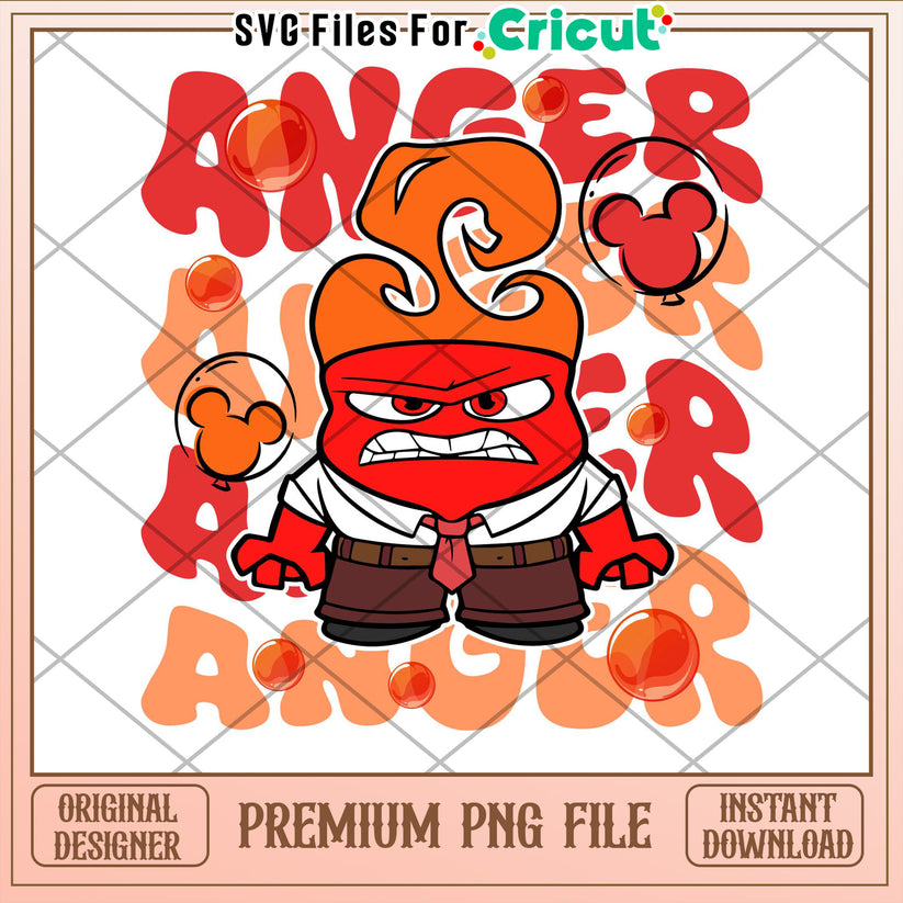 Anger Disney PNG Sublimation Design – svg files for cricut