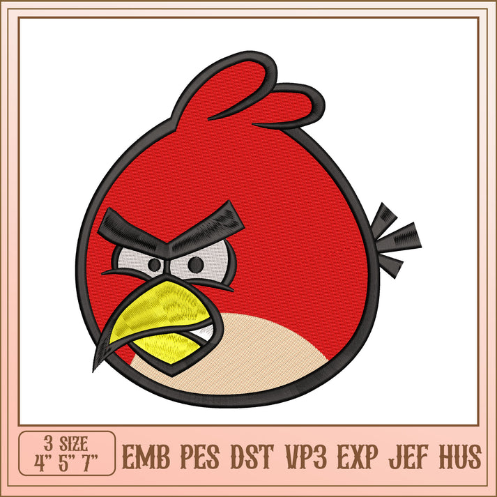 Angry Bird Embroidery Design – svg files for cricut