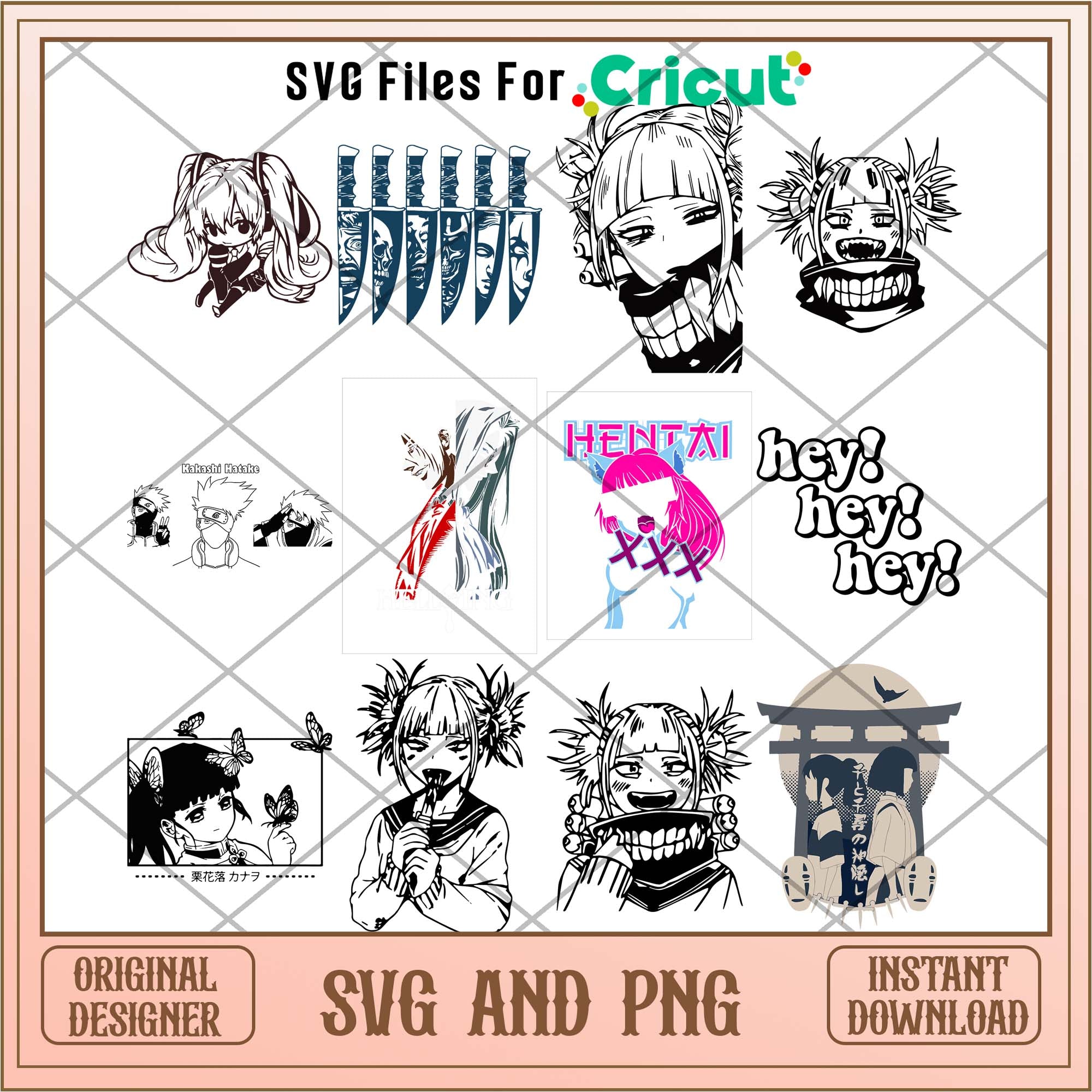 Anime Himiki Toga charactes svg bundle, Anime bundle - Svgfileforcricu ...