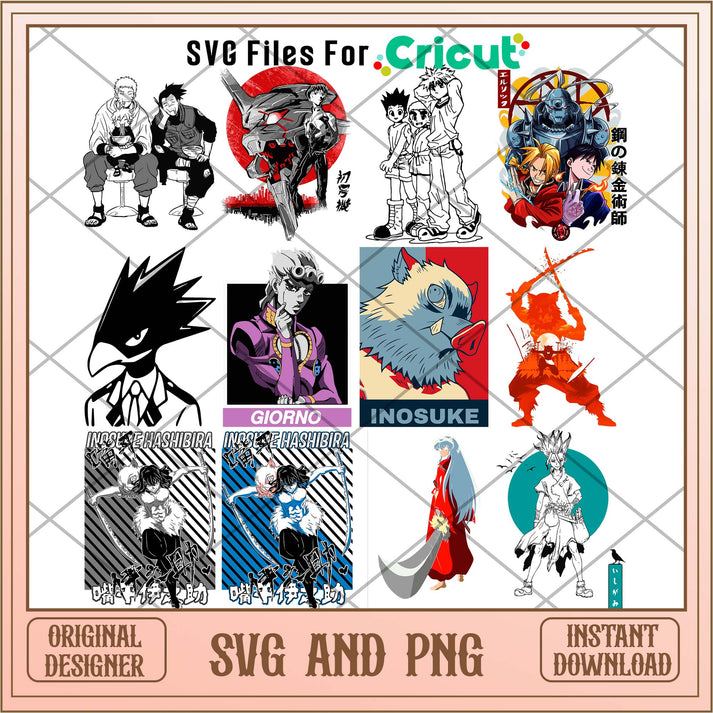 Anime Demon slayer svg bundle, Anime bundle - Svgfileforcricut – svg ...