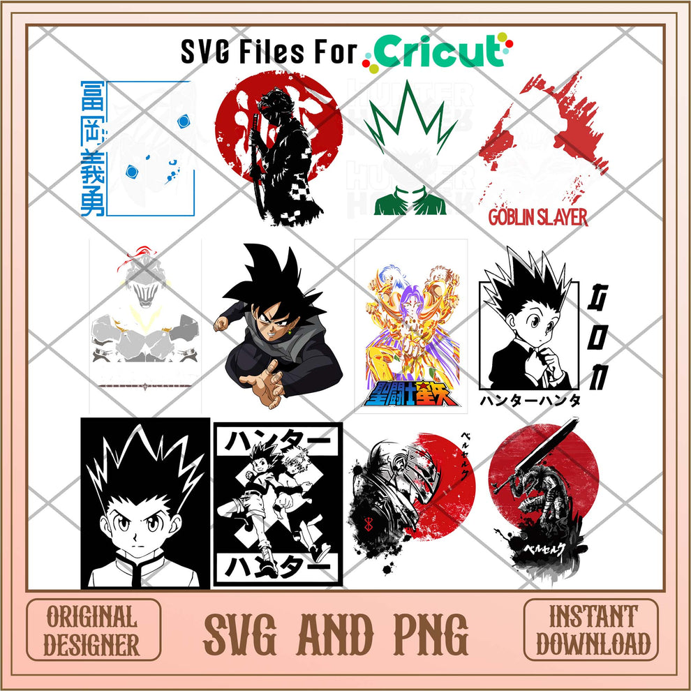 Anime Hunter x hunter svg bundle, Berserk svg - Svgfileforcricut – svg ...