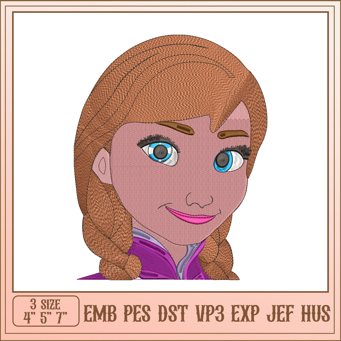 Anna Embroidery Design - 3 Sizes – svg files for cricut
