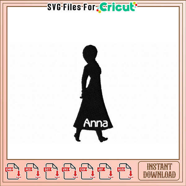 Anna Embroidery Design Instant Download – svg files for cricut